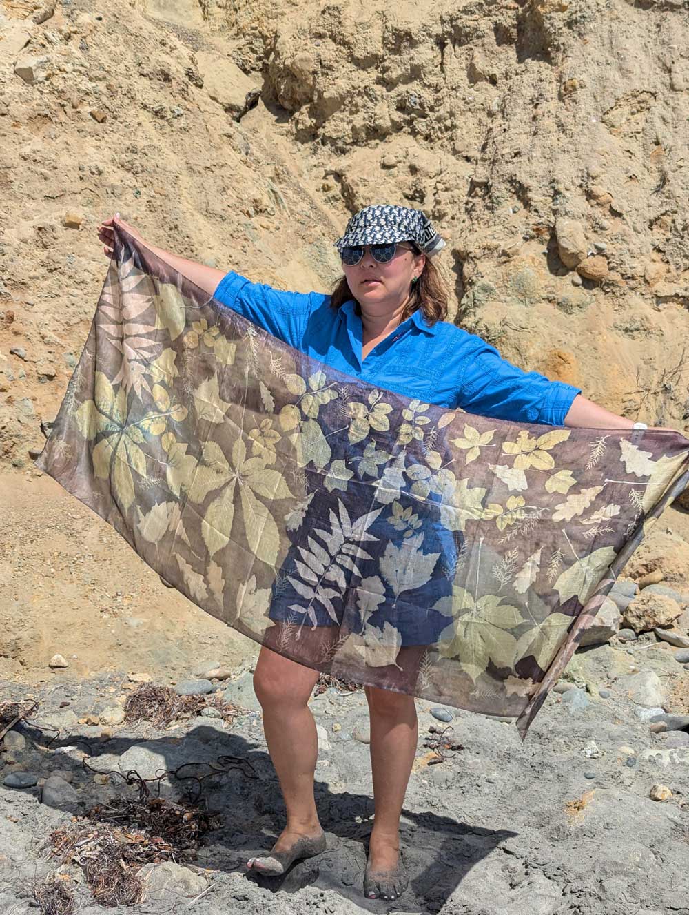 Eco Print Scarf – Silk Road Handiworks